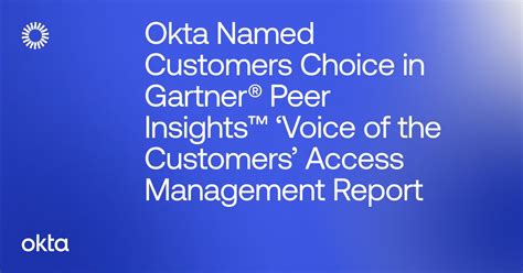 Okta On Linkedin Okta Is The Only Vendor To Be Recognized As A Customers Choice In