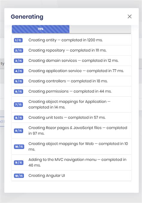 crud page not creating from abp suite angular ui 2650 support abp io