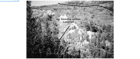 A Panoramic View Of Ag Vassilios Section Paxos Atypical Flysch