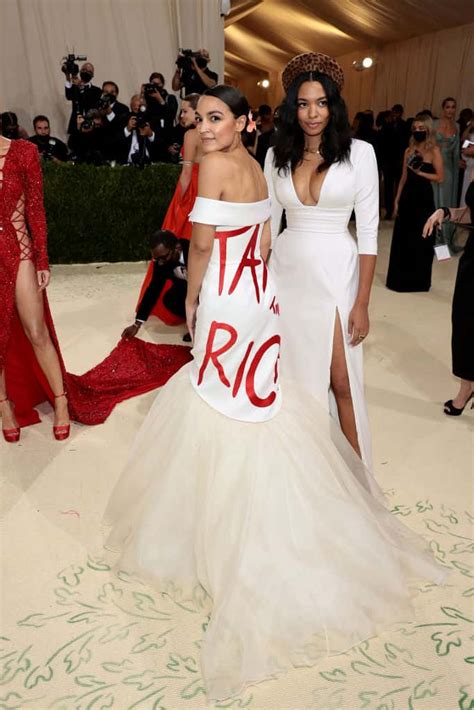 Met Gala 2021 Aoc Slammed For Tax The Rich Gown At 35k A Ticket Event
