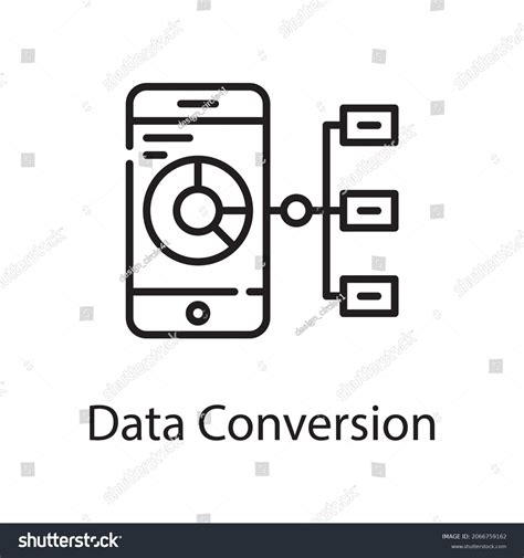 Data Conversion Vector Outline Icon Design Stock Vector Royalty Free 2066759162 Shutterstock