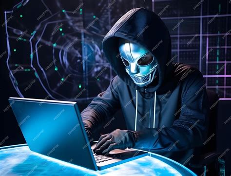 Premium Photo Anonymous Robot Hacker Concept Of Hacking Cybersecurity