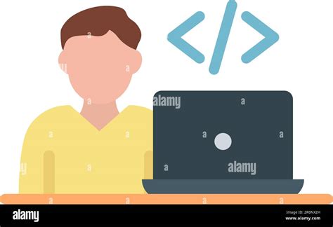 Software Developer Icon Vector Image Suitable For Mobile Application