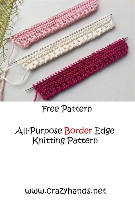 All Purpose Border Edge Knitting Free Pattern Artofit