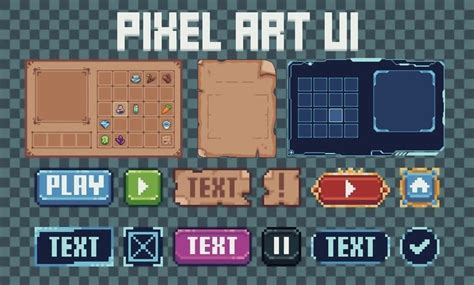 Pixel Art Ui Pixel Kunst Kunst Spiele