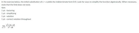 solved in the exercise below the initial substitution of x