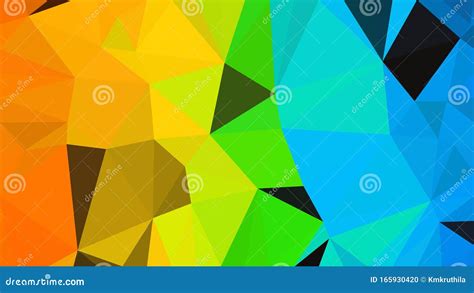 Colorful Polygonal Triangle Background Vector Stock Vector Illustration Of Crystal Line