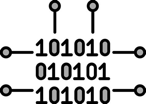 Binary Code Line Filled Gradient Icon 42173832 Vector Art At Vecteezy