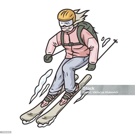 겨울 시즌 스포츠 스키 스노보드 스키와 스노보드와 스플릿 보드를 가진 사람에 의한 오프 피스트 프리 라이드 극한의 추운 계절 스포츠 야외 활동 벡터에 대한 스톡 벡터 아트