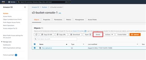 How To Create An Aws S3 Bucket Upload Download And Delete File Using Aws Console