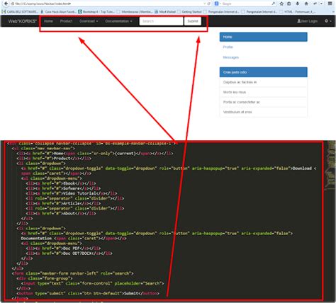 tutorial bootstrap membuat menu navigasi responsive dengan bootstrap