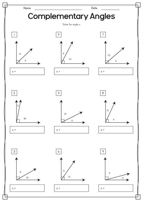 17 Geometry Angles Worksheet 7th Grade Math Mathematics Worksheets