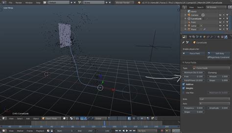 Can Turbulence Influence Particles W A Curve Guide Particles And Physics Simulations