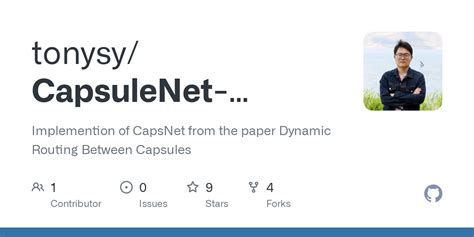Github Tonysycapsulenet Pytorch Implemention Of Capsnet From The Paper Dynamic Routing