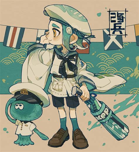 Octoling Player Character Octoling Boy And Jellyfish Splatoon And