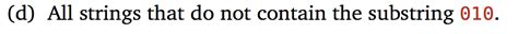 Solved D All Strings That Do Not Contain The Substring