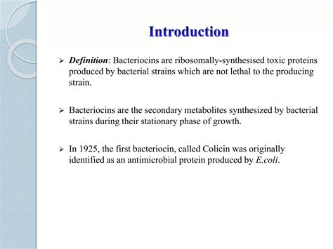 Bacteriocins Pptx