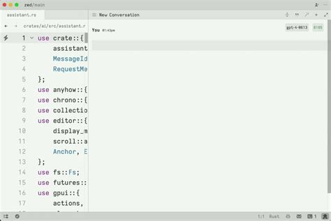 Zed On Twitter Introducing Zeds New Assistant Panel Which Brings The Power Of A Fast Modern