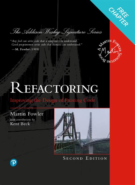 Pdf The Addison Wesley Signature Series Refactoring Improving The Design Of Existing Code