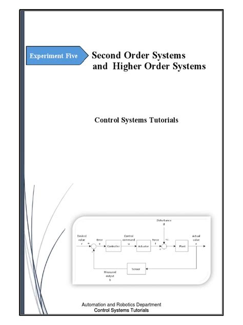 05 Second Order System And Higher Order Pdf Damping Control Theory