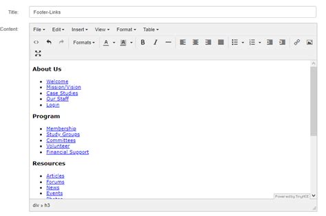 How Do I Edit The Footer Help Files
