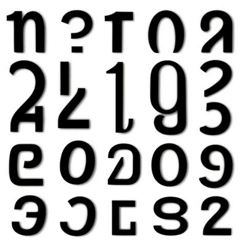 Numbers Vector Set White Background Isolated A High Premium Ai Generated Vector