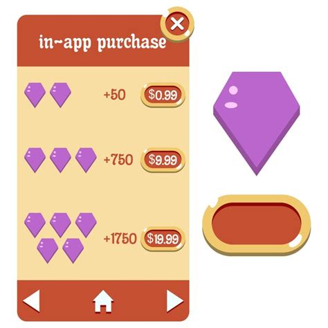Premium Vector Gui In App Purchase Game Asset