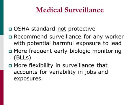 Lead Exposure Medical Surveillance At Matthew Brunskill Blog