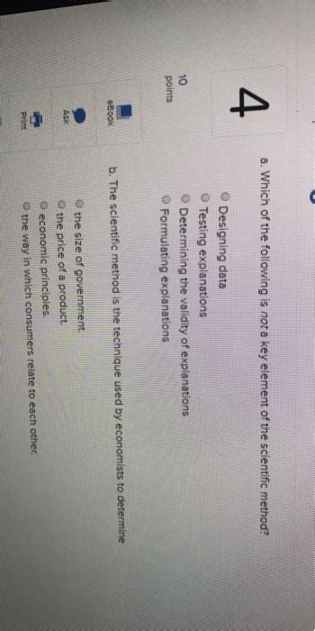 Solved 4 A Which Of The Following Is Not A Key Element Of