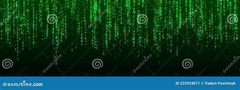 Digital Decimal Code Matrix Background Cartoon Vector Cartoondealer