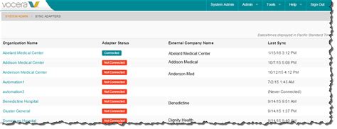 how to view sync connector status