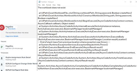 Execute In Orchestrator Uipath Show Error Msg The Workbook Does Not Exist Orchestrator