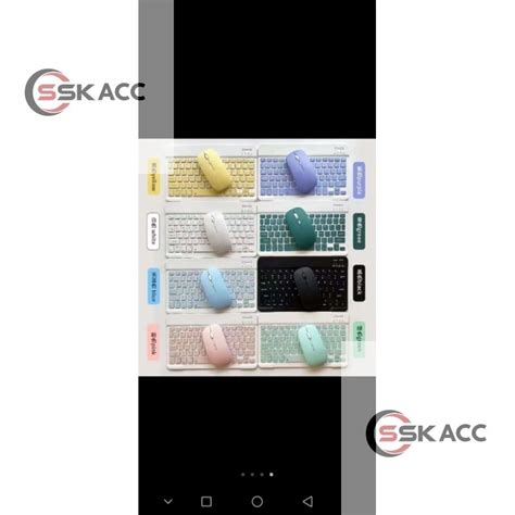 Jual Keyboard Mouse Set Bluetooth Wireless Bluetooth Keyboard Mouse Set Sskacc Komputer