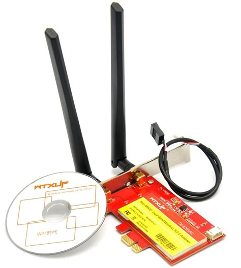 Wtxup 8265ac 802 11ac 1200mbps 8265 Desktop Wireless Pci E Wifi Adapter Mu Mimo Pci Express Wlan