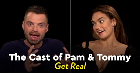 Sebastian Stan Lily James Pam Tommy Interview Video PS Celebrity