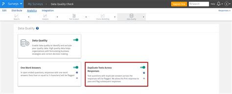 Data Quality Duplicate Texts Across Responses Questionpro Help Document
