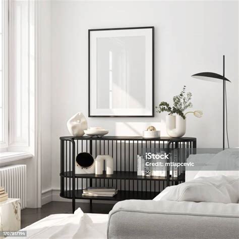 프레임 모형 단일 수직 Iso A 용지 크기 반사 유리 거실 벽에 모형 포스터 인테리어 모형 아파트 배경입니다 현대적인 인테리어