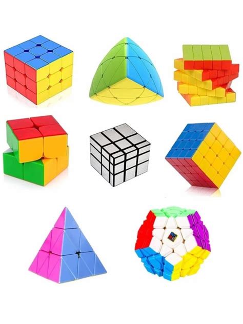 Brain Exercise And Problem Solving Cube Combo Set Contains Speed Cube