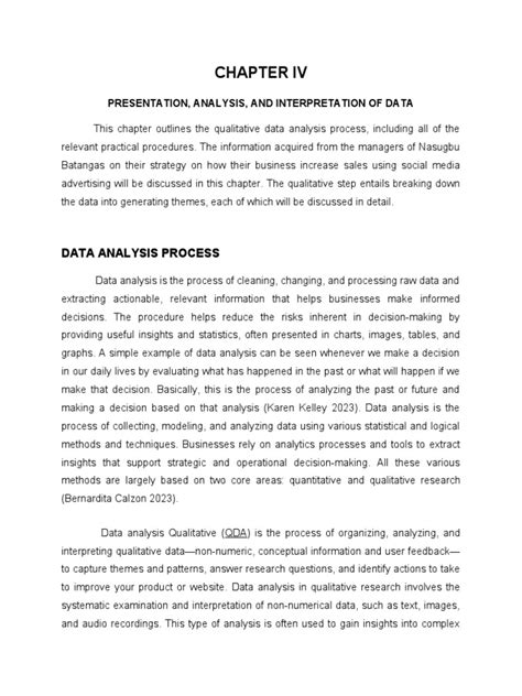 Chapter Iv Research Pdf Data Analysis Qualitative Research