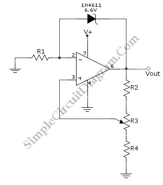 Variable Voltage Reference Simple Circuit Diagram