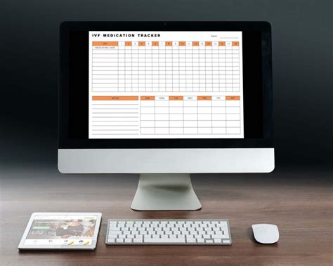 Ivf Medication Tracker Editable Ivf Planner Printable Ivf Calendar