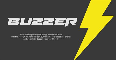 Buzzer Energy Drink Packaging On Behance