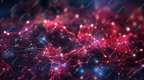 Premium Ai Image 3d Network Connections With Plexus Design Generative Ai