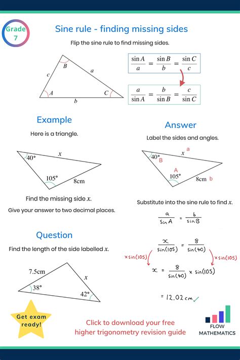 Sine Rule Worksheet