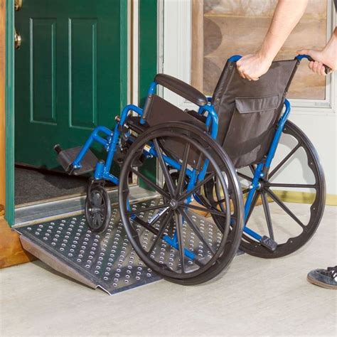 24 L X 36 W Silver Spring Wheelchair Threshold Ramp Aluminum