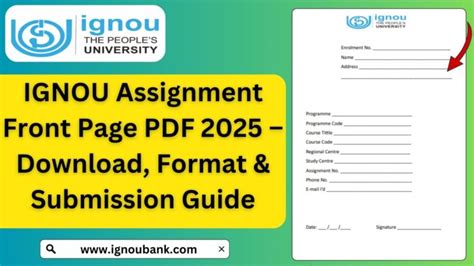 Ignou Assignment Submission Link 2025 How To Submit Your Assignment Online