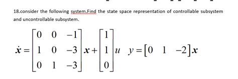 Solved 17 Consider System 000 1 1 1 0x 1 U 01 1 1 0 Chegg Com