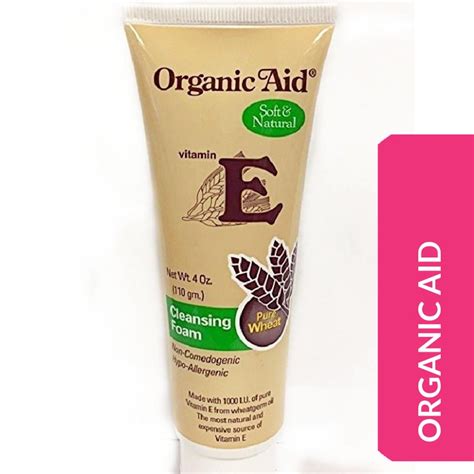 Organic Aid Vitamin E Cleansing Foam 55g Natural Antioxidant