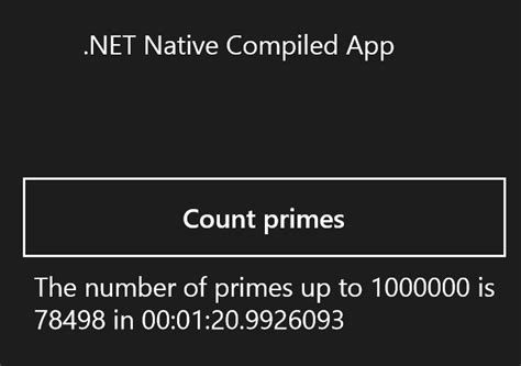 A Quick Hands On With Native Code Compilation For Net Tim Andersons