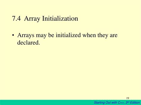 Ppt Chapter 7 Arrays Powerpoint Presentation Free Download Id862369